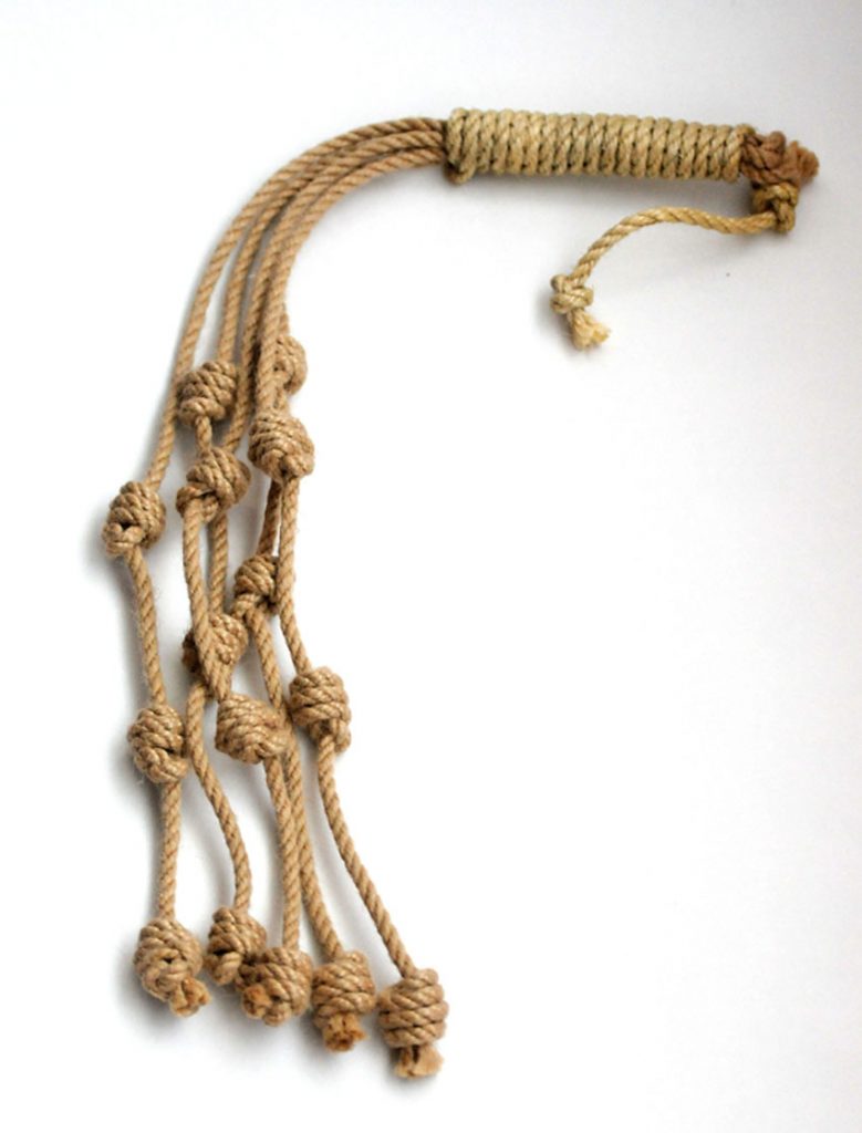 Traditional style discipline with Capuchin knots – Cilice